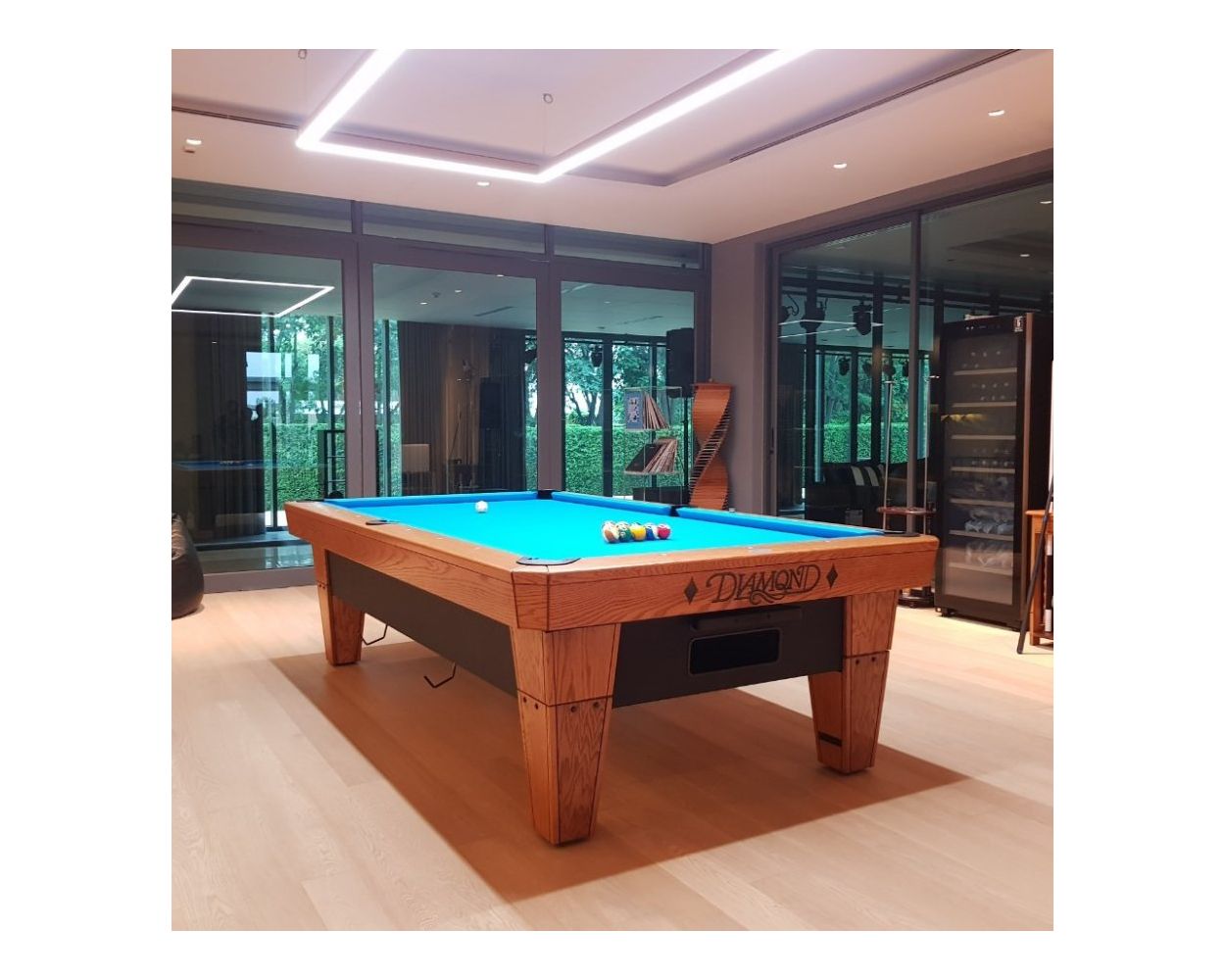 Diamond Billiard Pro-Am Golden Oak Pool Table 8ft | Thailand Pool Tables
