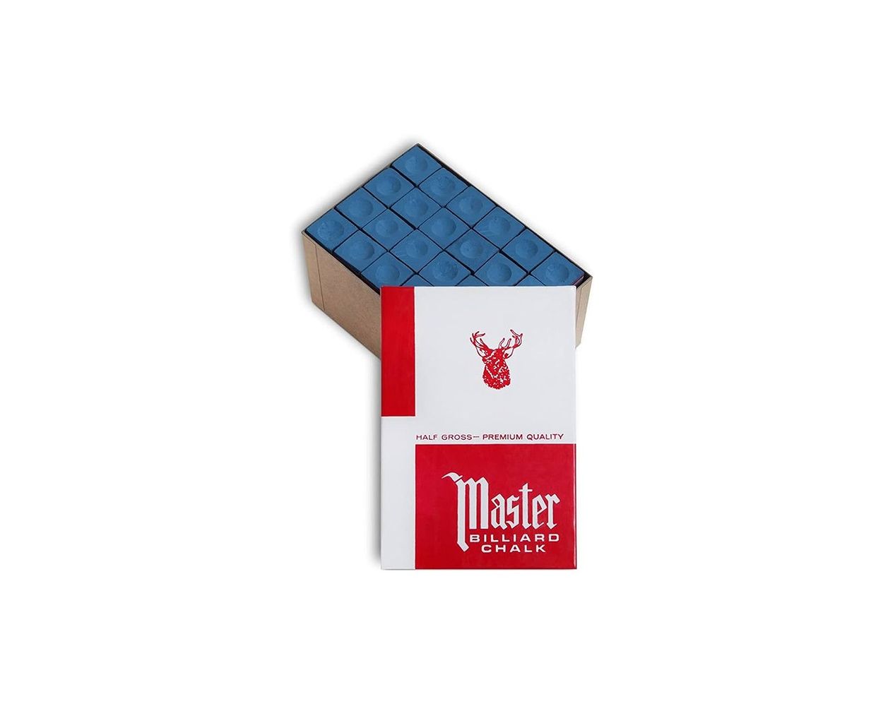 Master Chalk 1/2 Gross Blue 72pcs | Thailand Pool Tables