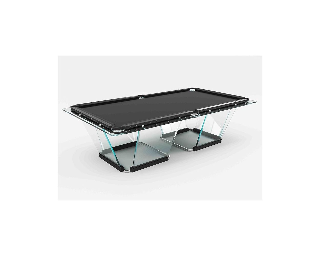Teckell T1 Black Edition Crystal Pool Table 8ft | Thailand Pool Tables
