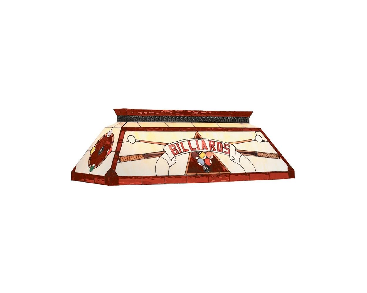 Tiffany Dome Billiard Lights - Red | Thailand Pool Tables